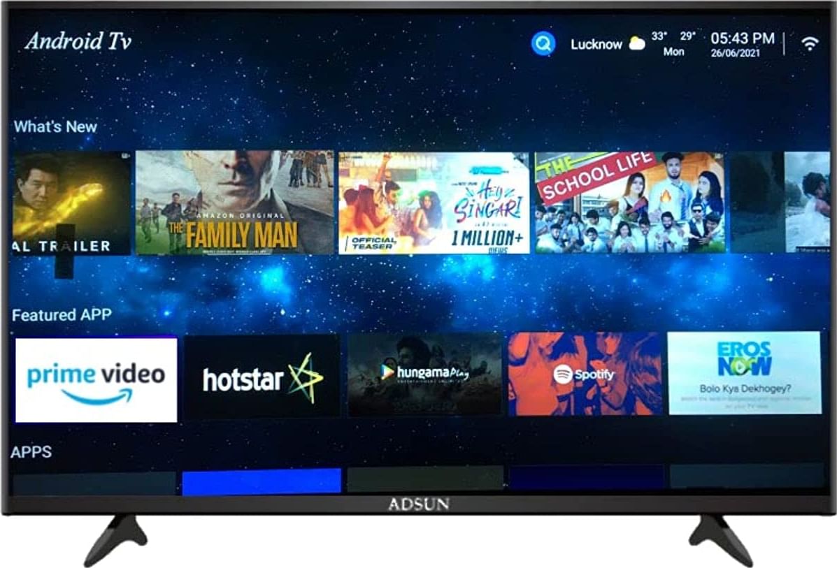 Adsun A-4000S 40 Inch HD Ready Smart LED TV Price in India 2025, Full ...