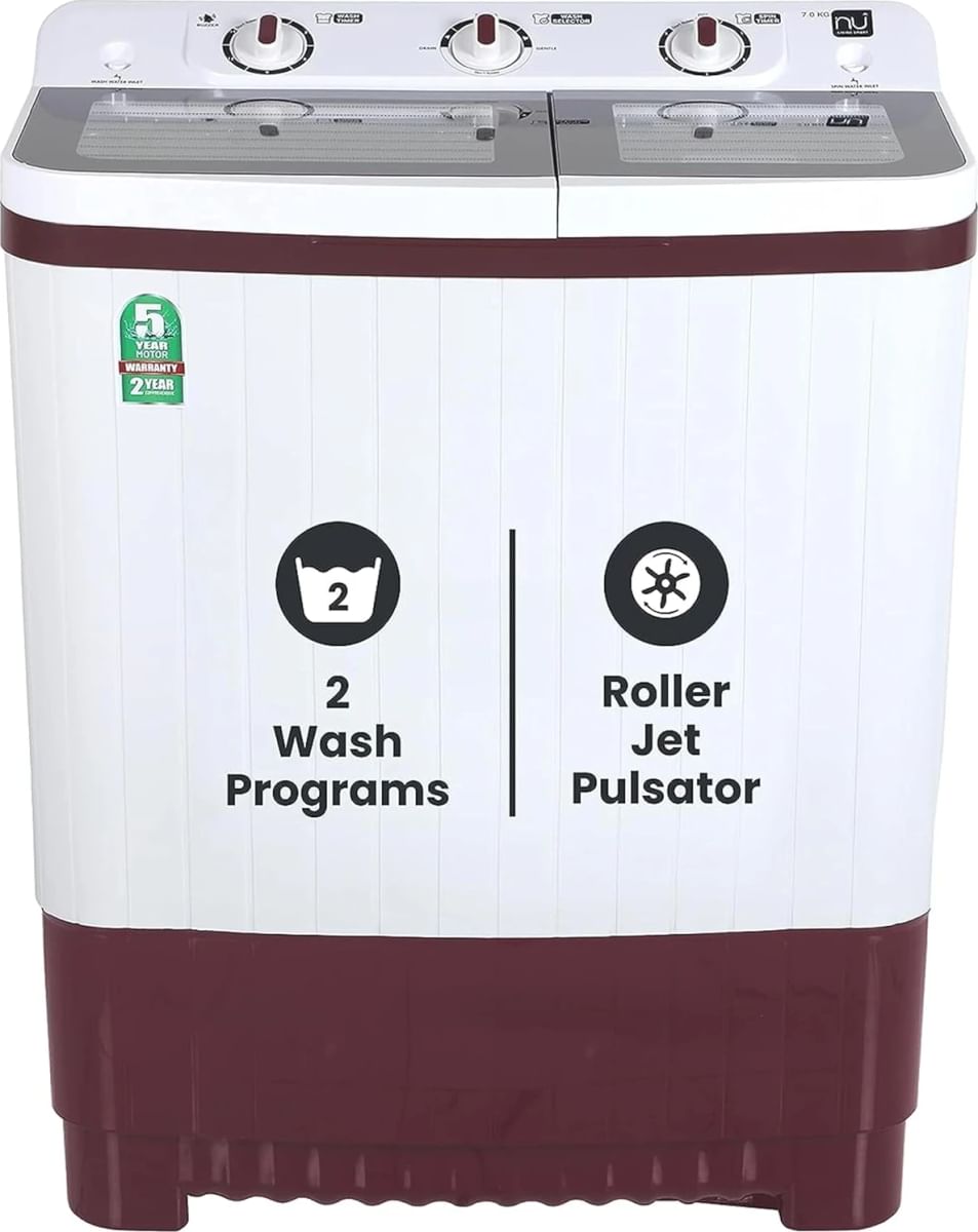 NU WTT70GBT 7 Kg Semi Automatic Washing Machine Price in India 2024 ...