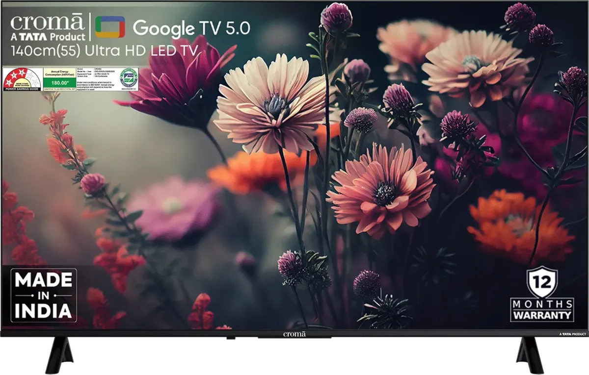 Croma CREL055UGL333850 55 inch Ultra HD 4K Smart LED TV - Price in ...