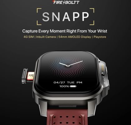 Fire Boltt Snapp 4G Smartwatch Price in India 2025, Full Specs & Review ...