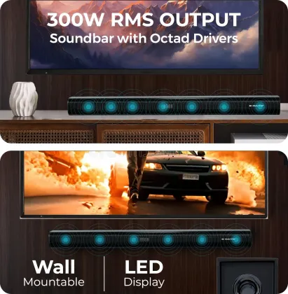 E Gate Octopus 330 300 W Bluetooth Soundbar Price in India 2025, Full ...