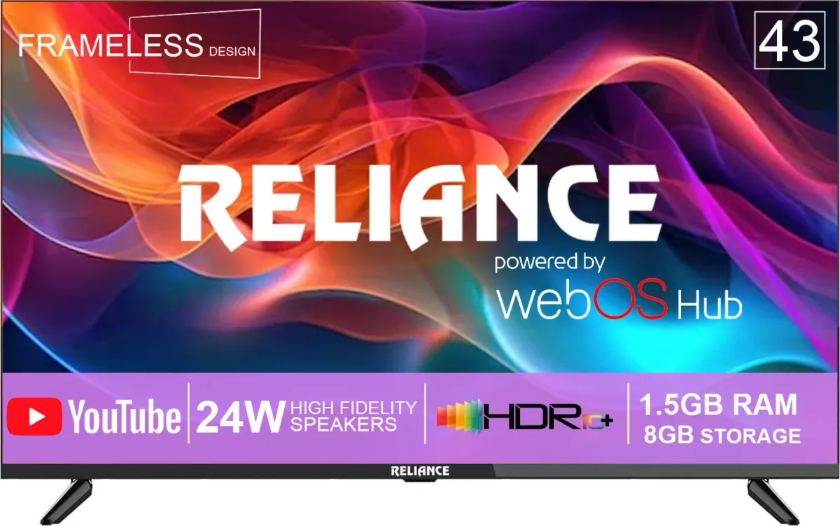 Reliance RGT43WB3972UHD 43 inch Ultra HD 4K Smart QLED TV Price in ...