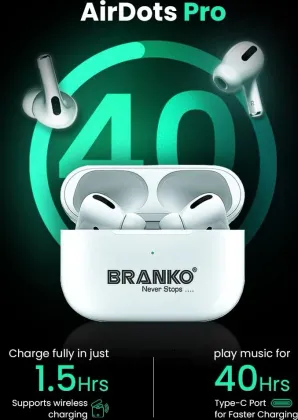 Branko Air Dots Pro True Wireless Earbuds Price in India 2025, Full ...
