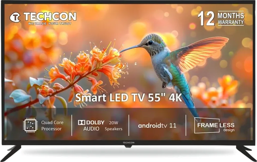 Techcon T552G40 55 inch Ultra HD 4K Smart LED TV Price in India 2025, Full Specs & Review ...