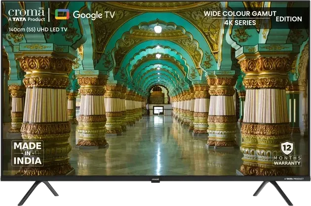 Croma 55UGD307601 55 inch Ultra HD 4K Smart LED TV Price in India 2025 ...