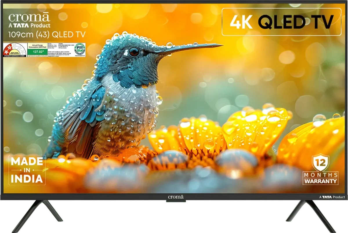 Croma CREL043UGQ331850 43 inch Ultra HD 4K Smart QLED TV Price in India ...