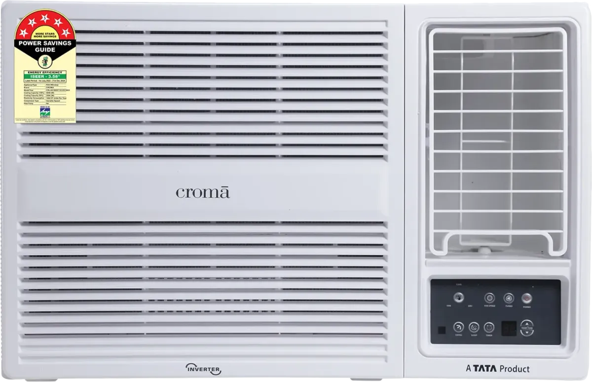 Croma CRLA018WIF193353 1.5 Ton 5 Star 2024 Inverter Window AC Price in ...