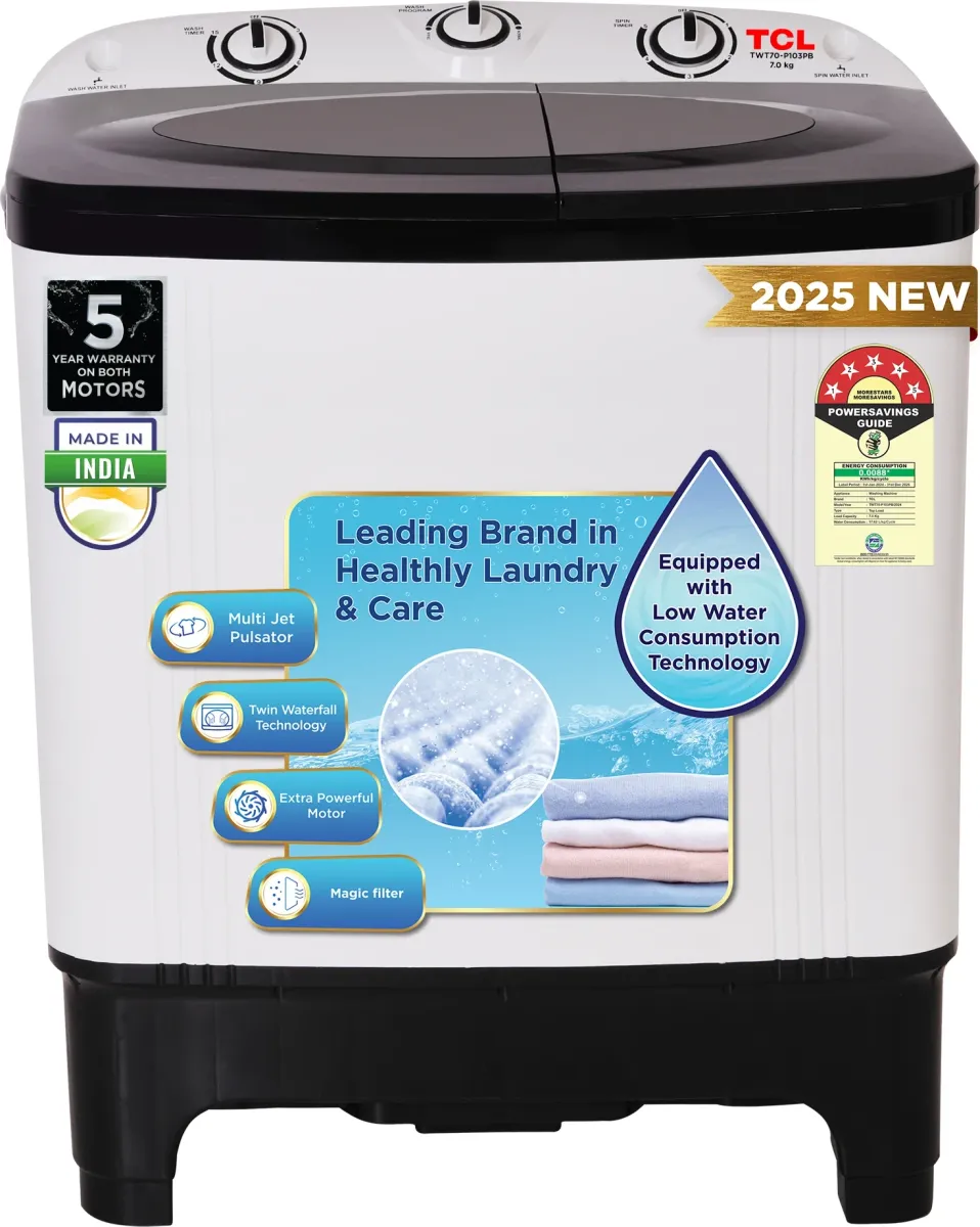 TCL TWT70-P103PB 7 kg Semi Automatic Washing Machine - Price in India ...