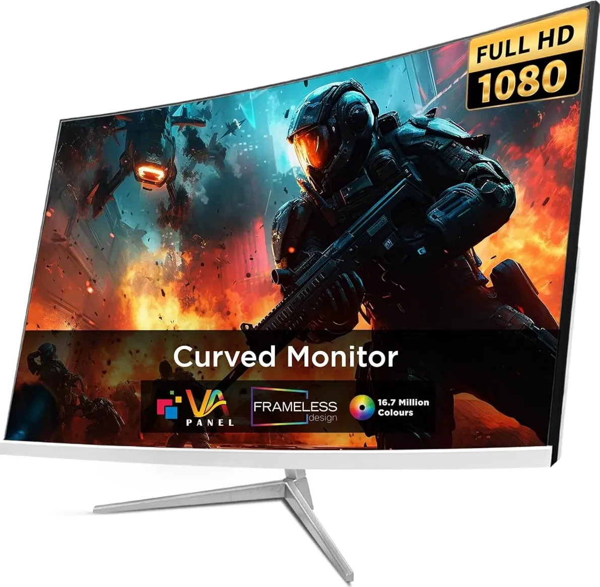 Intex ‎IT-1901 22 inch Full HD Curved Gaming Monitor - Price in India ...