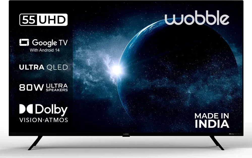 Wobble X Series 55 inch Ultra HD 4K Smart QLED TV (WB55QDXGU2875T24 ...