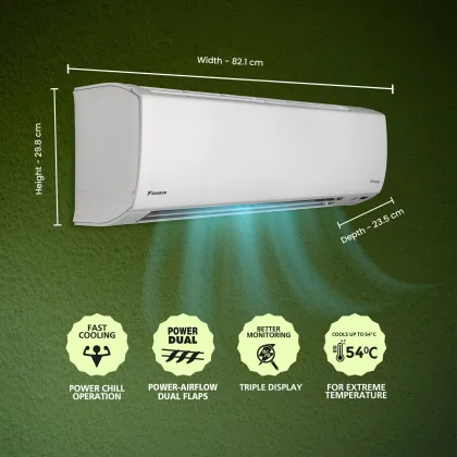 Daikin ATKM35UV16WA 1 Ton 5 Star 2025 Inverter Split AC - Price in ...