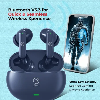 pTron Basspods Turbo True Wireless Earbuds - Price in India (Apr 2026 ...