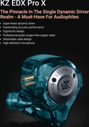 KZ EDX Pro X Wired Earphones (Without Mic) Price in India 2025, Full ...