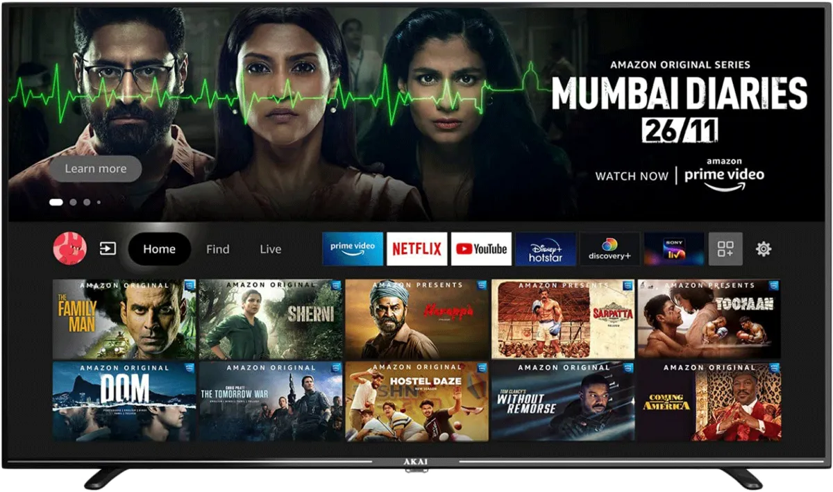 Akai AKLT55U-F7VSW 55 inch Ultra HD 4K Smart LED TV Price in India 2025 ...