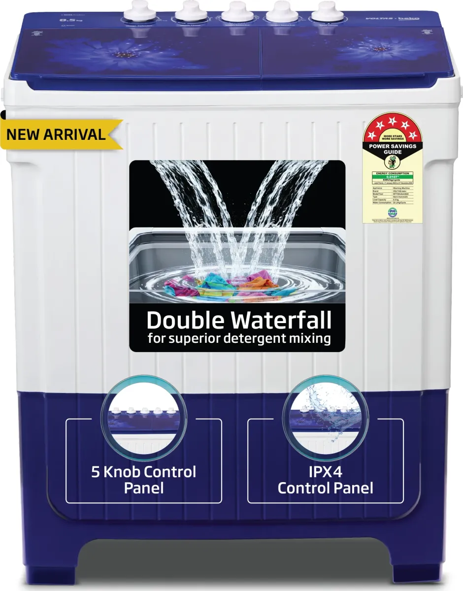 Voltas Beko WTT85UAA 8.5 Kg Semi Automatic Washing Machine - Price in ...