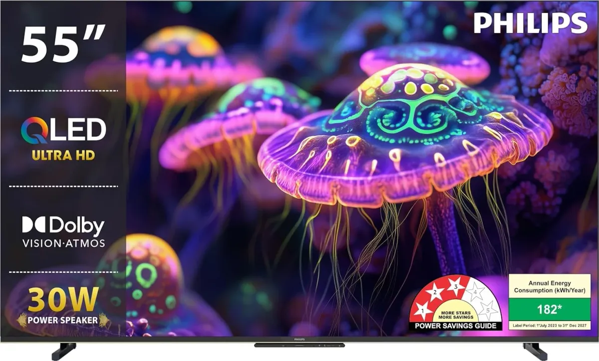 Philips Lumina Series 55 inch Ultra HD 4K Smart QLED TV (55PQT8100/94 ...