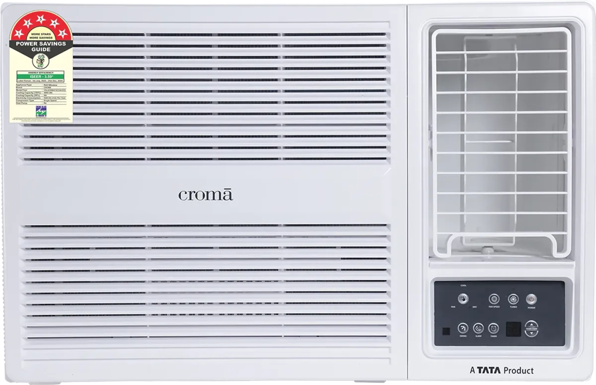 Croma CRLA018WAF193304 1.5 Ton 5 Star 2022 Window AC Price in India ...