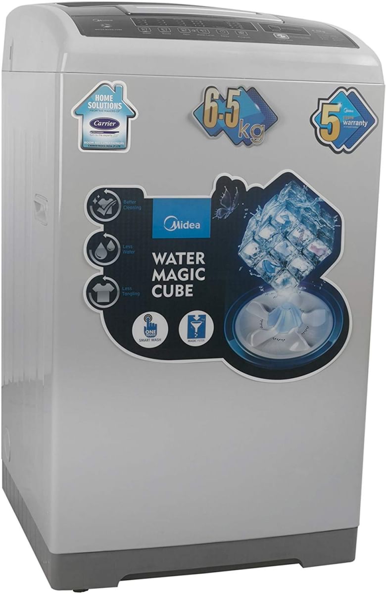 Midea MWMTL065MWO 6.5 kg Fully-Automatic Top Loading Washing Machine ...
