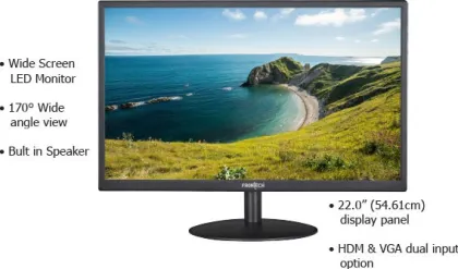 Frontech FT-1991 22 inch HD LED Monitor Price in India 2025, Full Specs ...