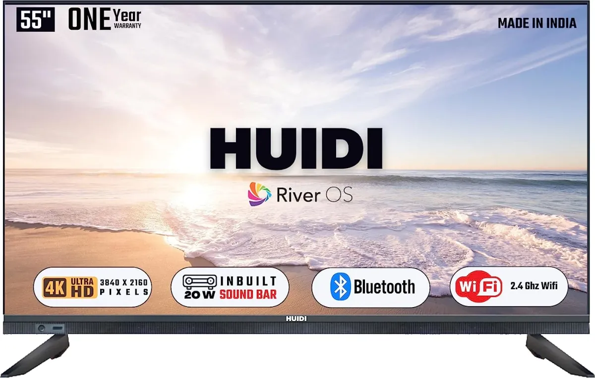 Huidi HD55FLPRO 55 inch Ultra HD 4K Smart LED TV Price in India 2025 ...