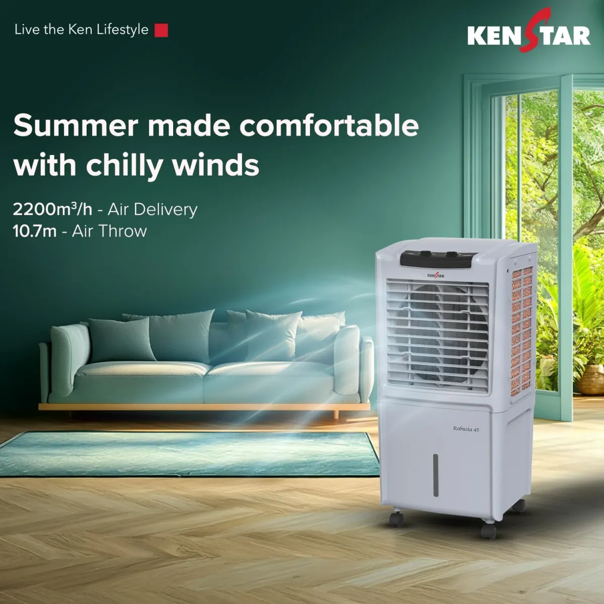 Kenstar ROBUSTA 45 L Air Cooler Price in India 2026, Full Specs ...