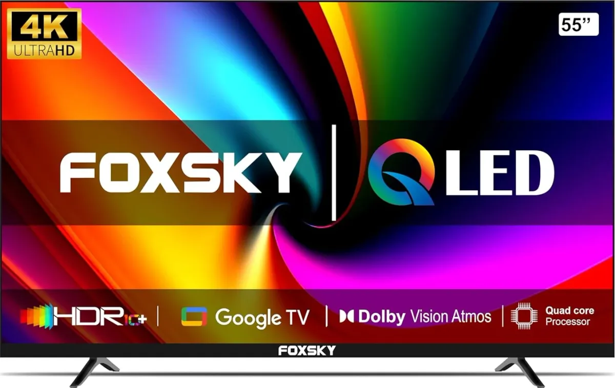 Foxsky FS55GATV 55 inch Ultra HD 4K Smart QLED TV Price in India 2025 ...