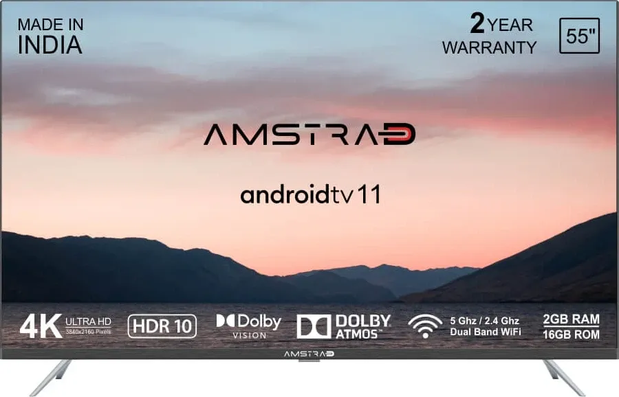 Amstrad AM55UG11 55 inch Ultra HD 4K Smart LED TV Price in India 2025 ...