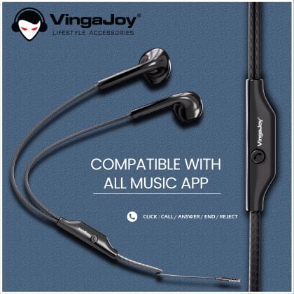 Vingajoy VJ-980 Wired Earphones Price in India 2024, Full Specs ...