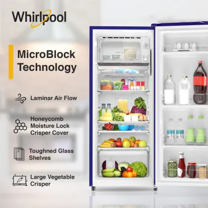 Whirlpool 220 MAGICOOL PRM 5S INV 200 L 5 Star Single Door Refrigerator ...