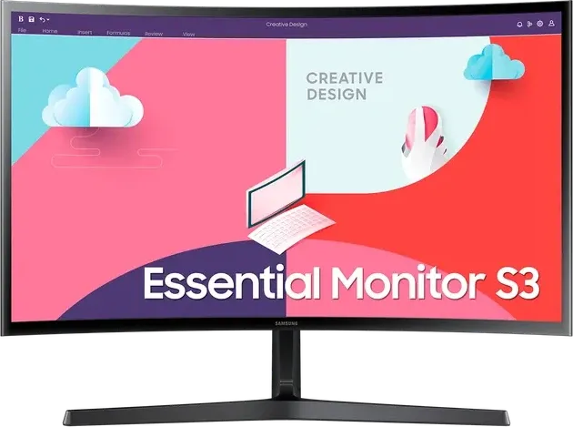 Samsung Essential S3 LS27C366EAWXXL 27 inch Full HD Curved Monitor ...