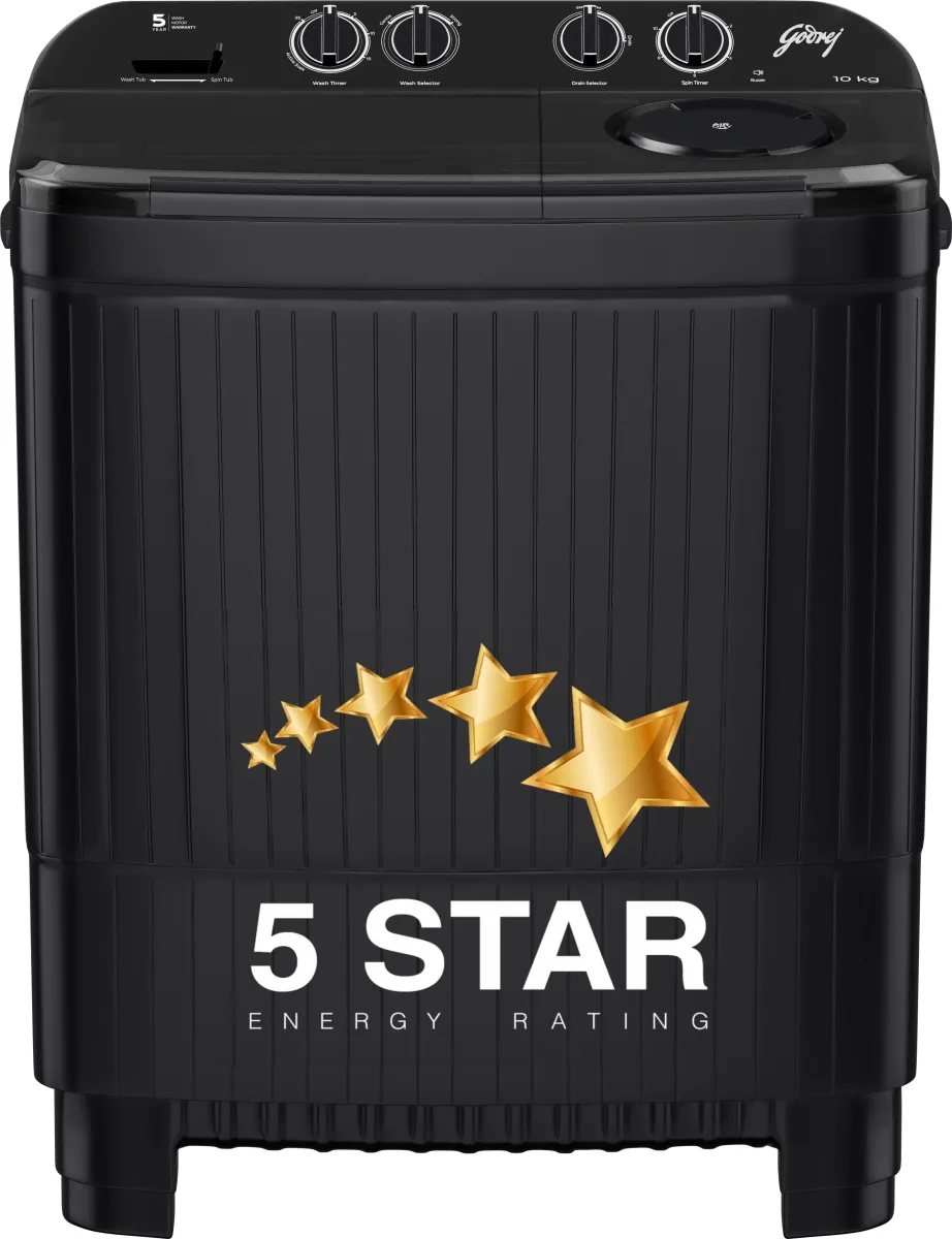 Godrej WSEDGE NEO 100 5.0 PB3 SLGR 10 kg Semi Automatic Washing Machine ...