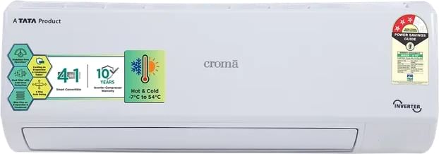 Croma CRLAH18IND170259 1.5 Ton 3 Star Inverter Split AC Price in India ...
