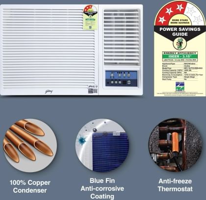 Godrej WFC 12UTC3 WWA 1 Ton 3 Star 2024 Window AC Price in India 2025 ...
