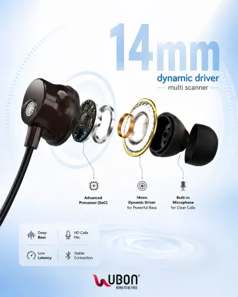 Ubon CL-825 Wireless Neckband - Price in India (Jun 2026), Specs ...