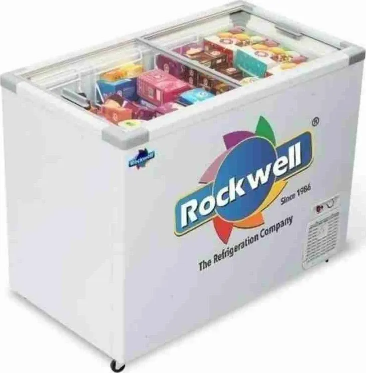 Rockwell SFR350DDUGT 315 L Double Door Glass Top Deep Freezer - Price ...