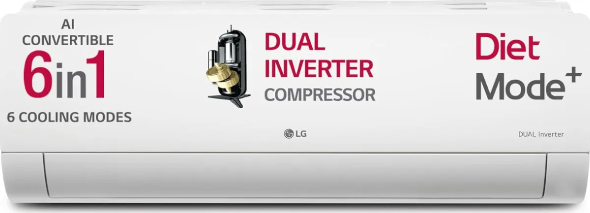 LG US-Q12CNXE 1 Ton 3 Star 2025 Inverter Split AC Price in India 2026 ...
