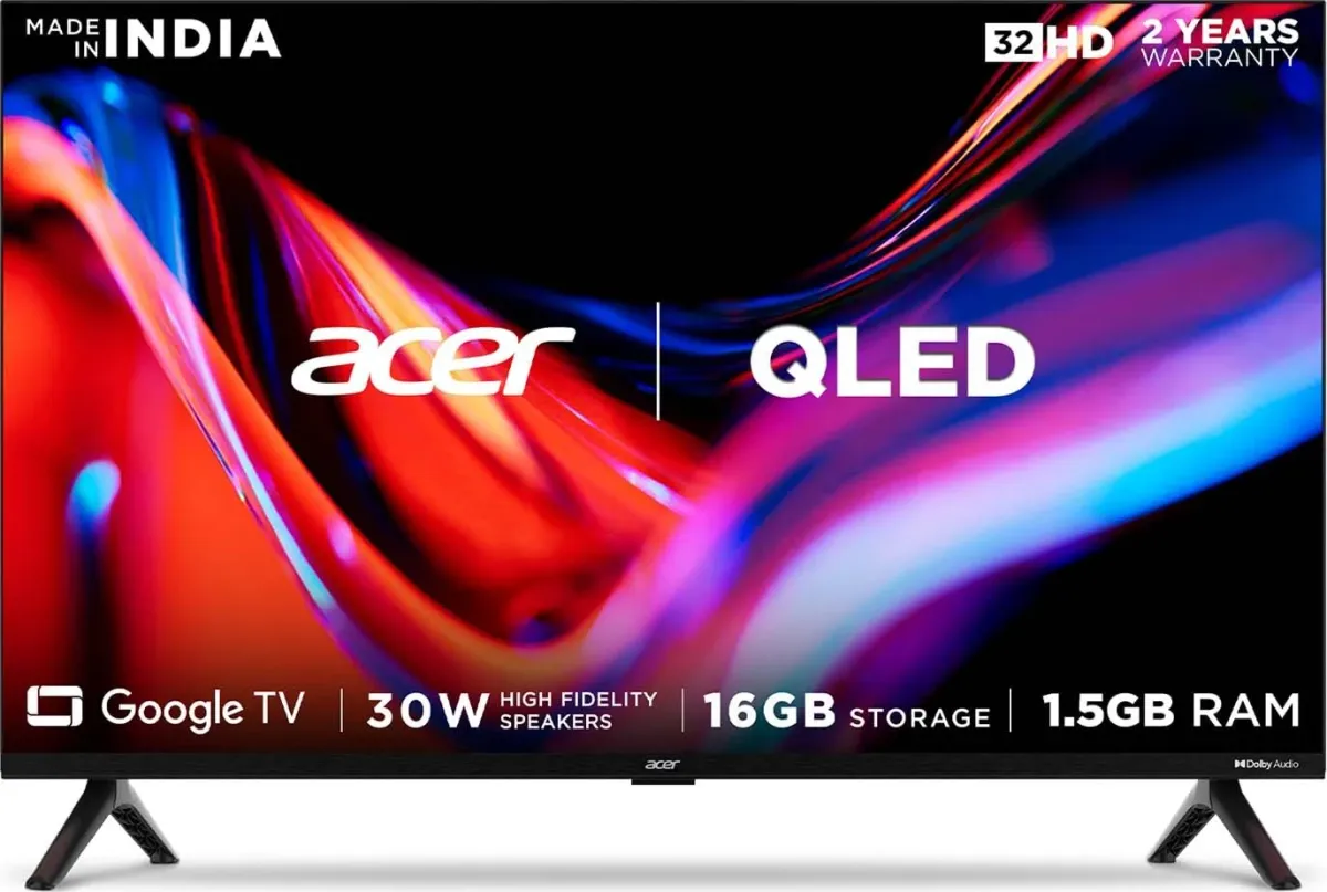 Acer V Series 32 inch HD Ready Smart QLED TV (AR32GR2841VQD) - Price in ...