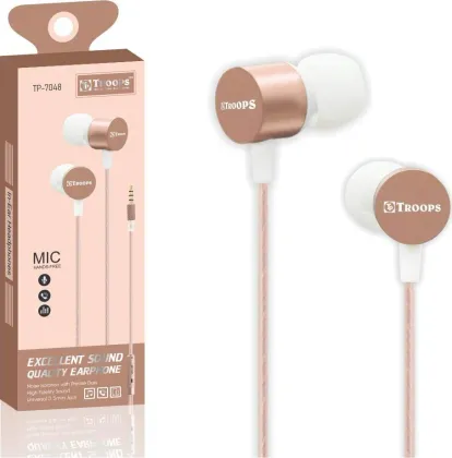 TP TROOPS ‎TP-7048 Wired Earphones Price in India 2025, Full Specs ...