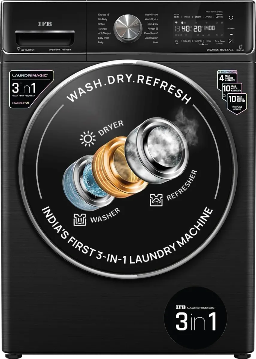 IFB Executive ZXB 8.5 kg Fully Automatic Front Load Washing Machine ...