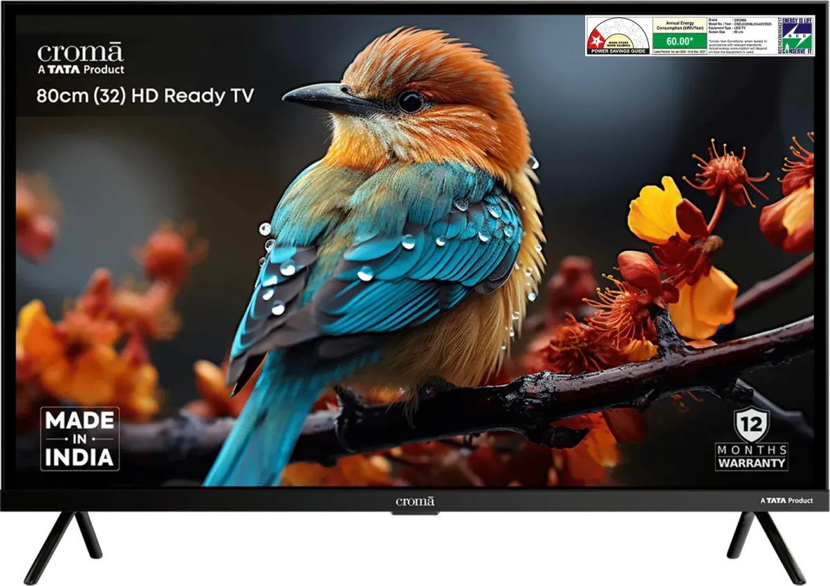 Croma CREL032HBL024601 32 inch HD Ready LED TV - Price in India (May ...