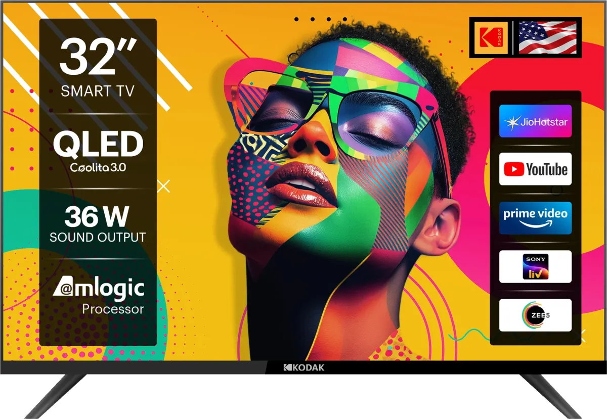 Kodak SE 32 inch HD Ready Smart QLED TV (32QSE5080) - Price in India ...