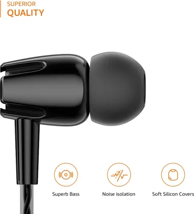 AmazonBasics WE03 Wired Earphones - Price in India (Apr 2026), Specs ...