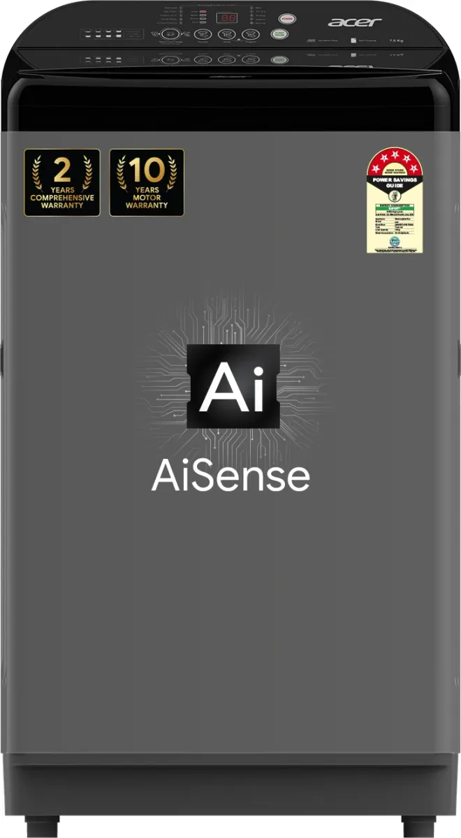 Acer Halo Wash Series AR75FATLP1GT 7.5 Kg Fully Automatic Top Load ...