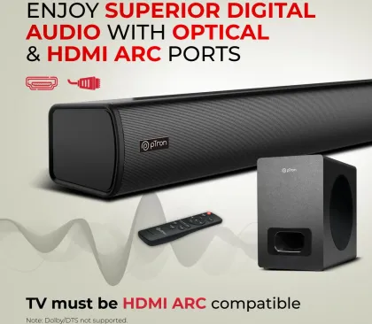 pTron Jazz Pro 120W Bluetooth Soundbar Price in India 2025, Full Specs & Review | Smartprix
