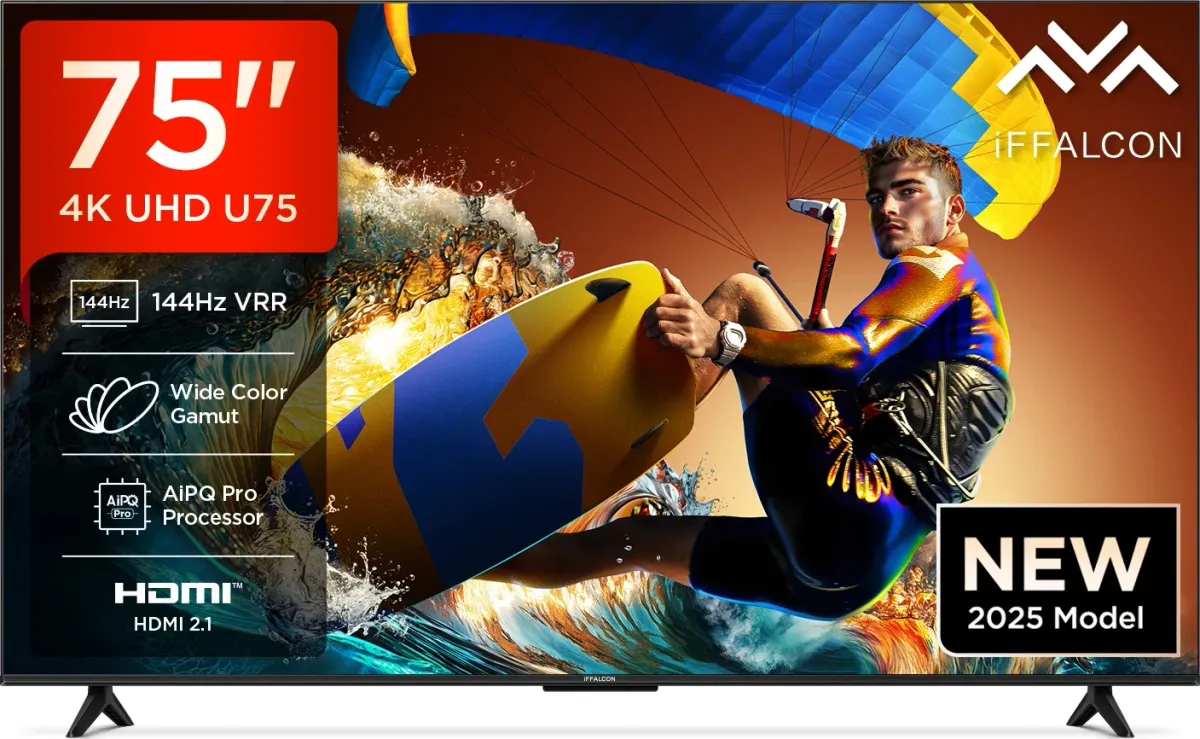 iFFALCON U75 75 inch Ultra HD 4K Smart LED TV (75U75) Price in India 2025, Full Specs & Review ...