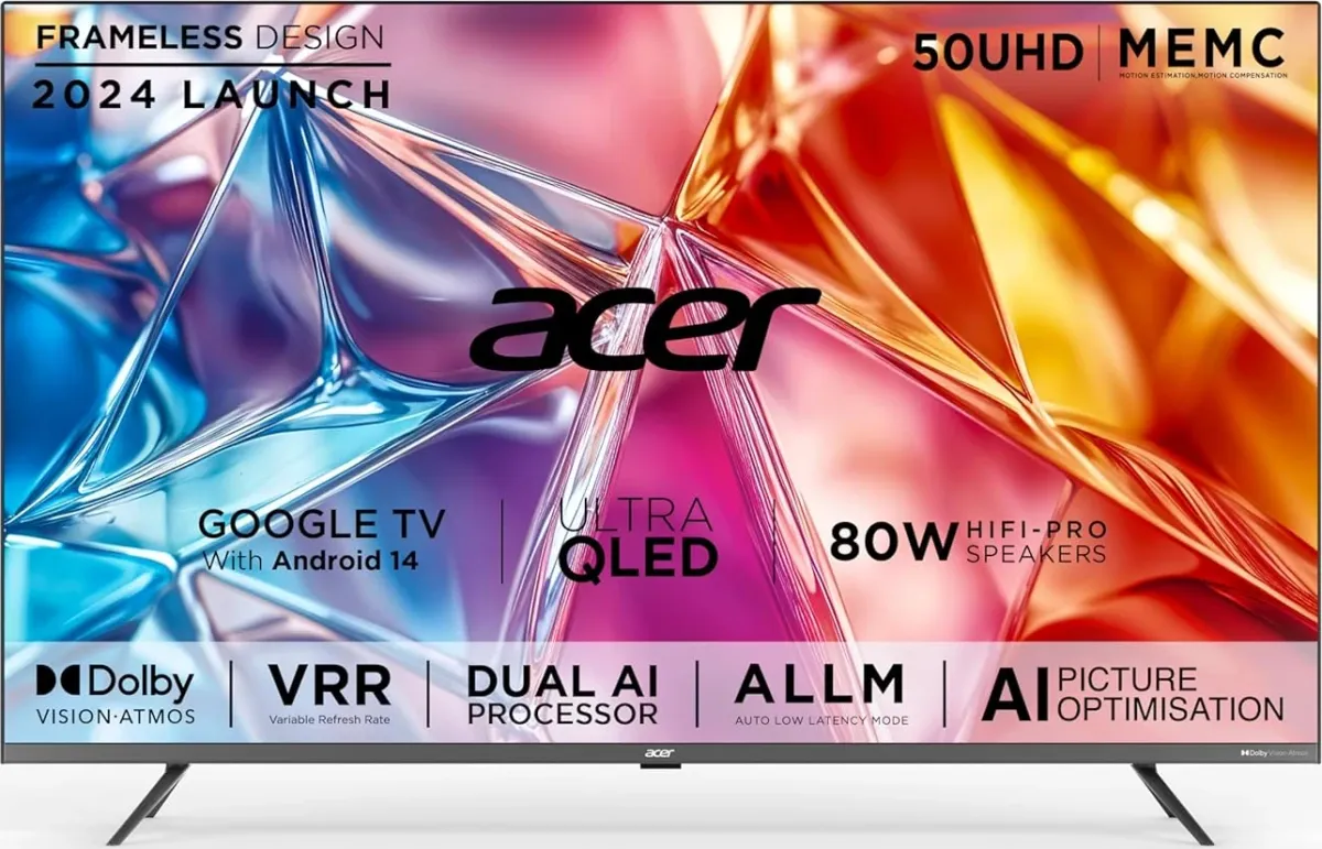 Acer Super Series 50 inch Ultra HD 4K Smart QLED TV (AR50QDXGU2875AT ...