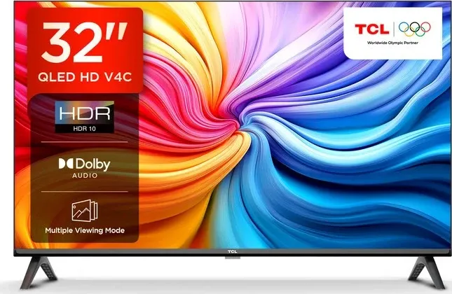 TCL V4C 32 inch HD Ready Smart QLED TV (32V4C) Price in India 2025, Full Specs & Review | Smartprix
