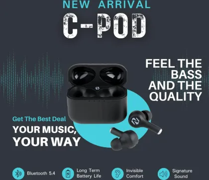 NBUZZ C-Pods True Wireless Earbuds Price in India 2025, Full Specs & Review | Smartprix