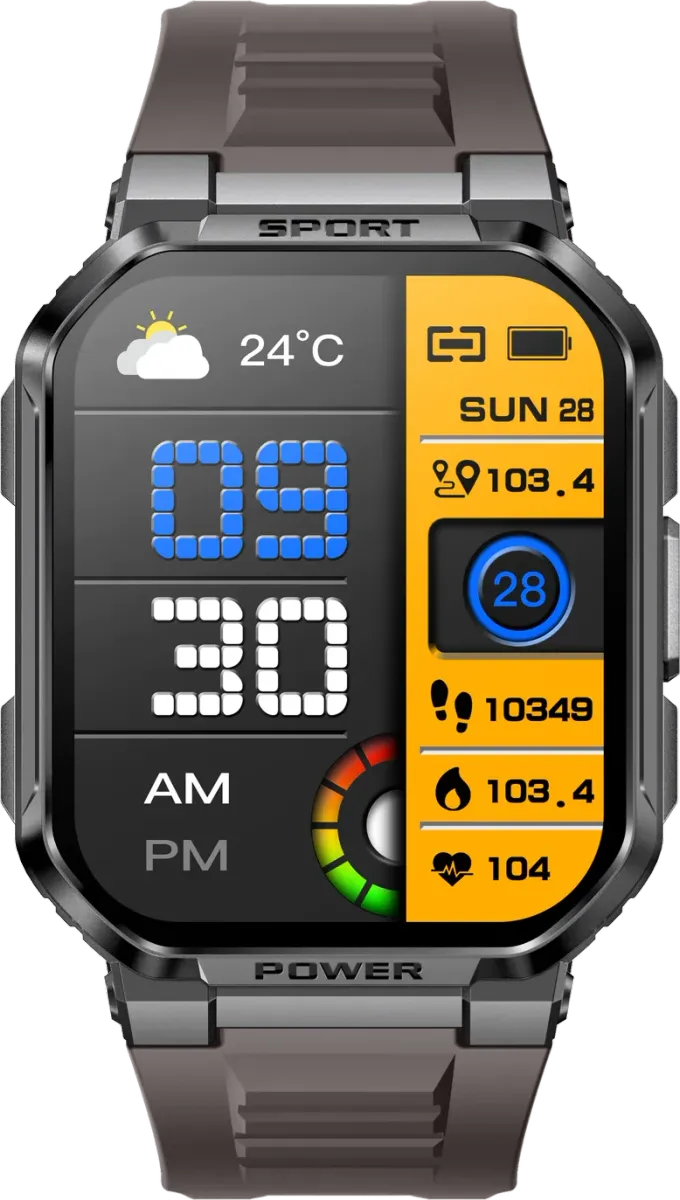 Microflash Military Smartwatch Price in India 2025, Full Specs & Review ...