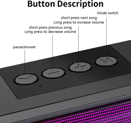 VEHOP RGB Bingo 10W Bluetooth Speaker - Price in India (May 2026 ...